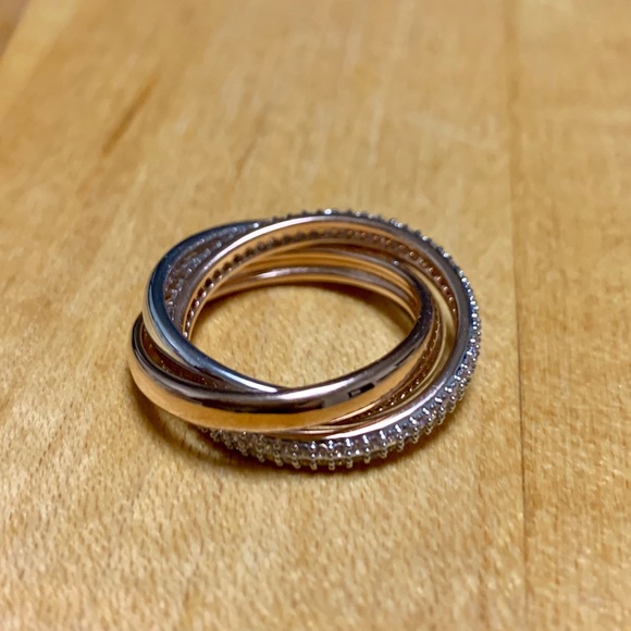 Nadri | Jewelry | Nadri Trinity Eternity Pave Cz Ring | Poshmark